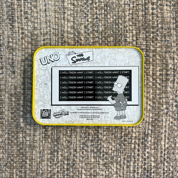 Simpsons | Games | The Simpsons Deluxe Collector Tin Uno Card Game ...